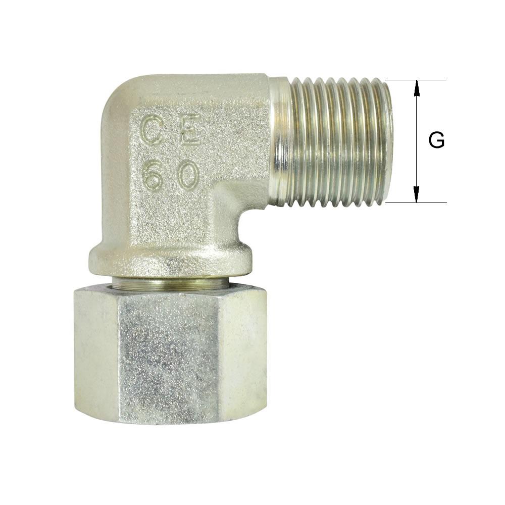 BSP-EVW10 Einstellbare W-Verschraubung Typ EVW BSP60° G5/8A