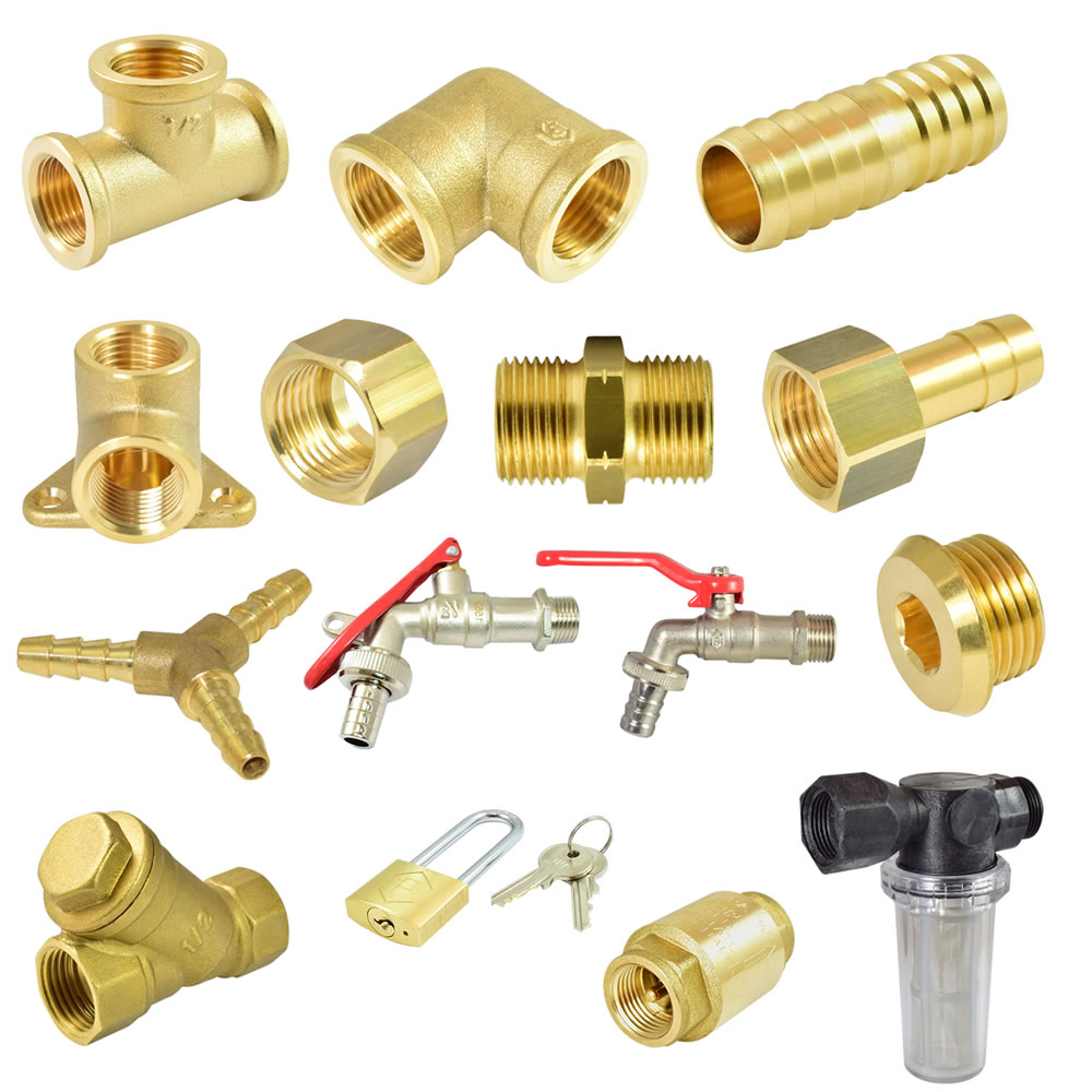 Messing-Fittings im Hytec Hydraulik Onlineshop