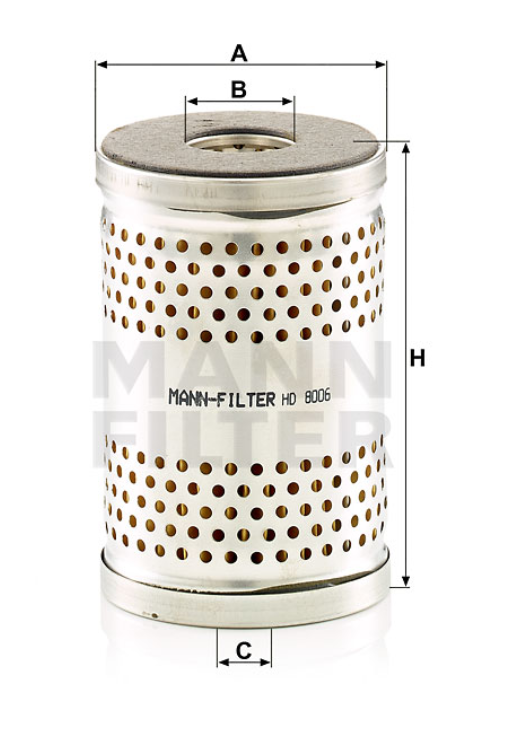 HD 8006 x Hydraulikfilter - original MANN