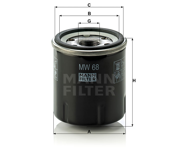 MW 68 Wechselfilter SpinOn - original MANN
