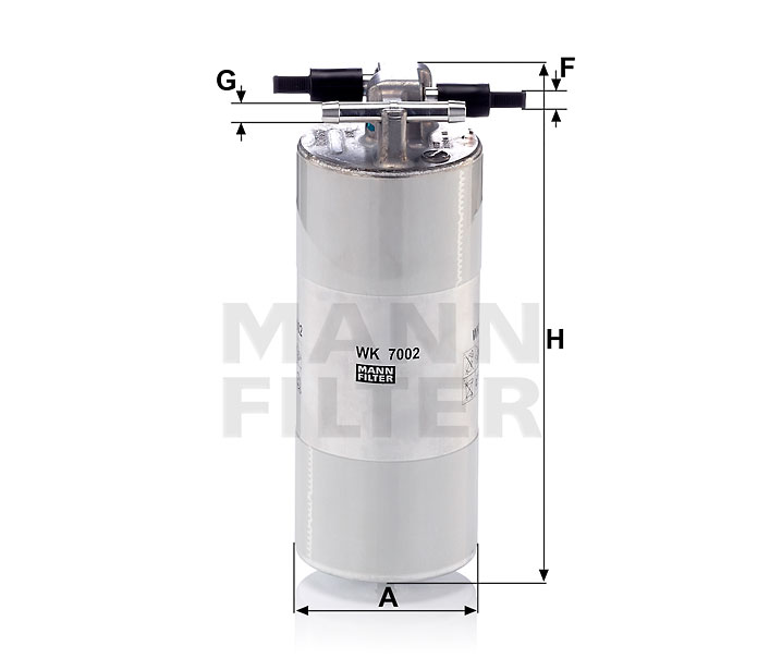 WK 7002 Kraftstoff-Leitungsfilter Inline - original MANN