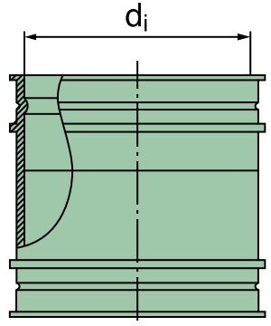 39 500 27 999 Verbindungsstutzen 100 X 88mm (TPE) - original MANN