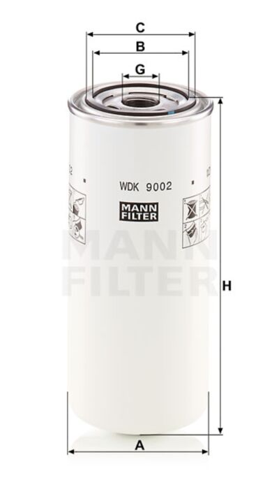 WDK 9002 Kraftstofffilter SpinOn - original MANN