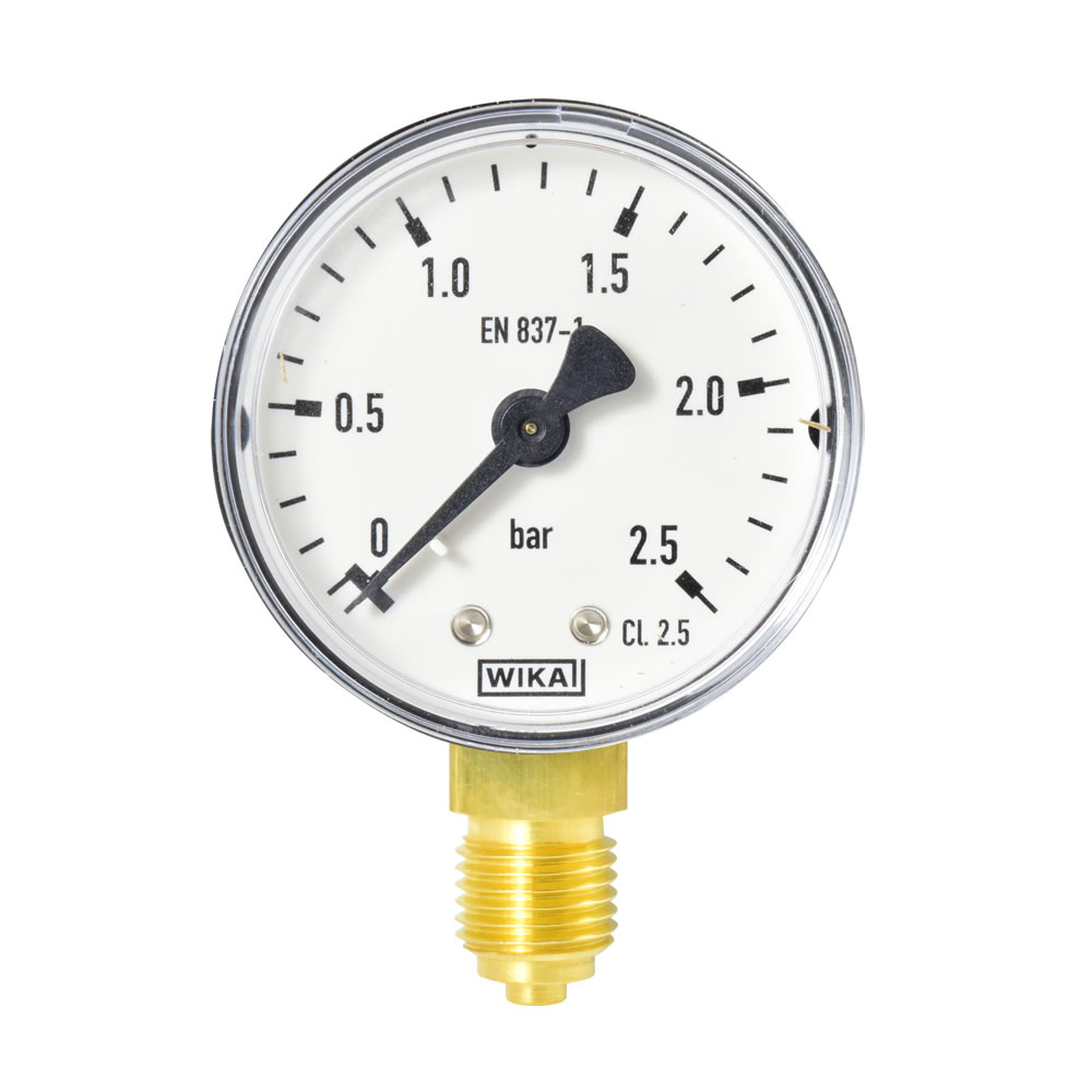 Manometer Ø 50 mm, 0...2,5bar