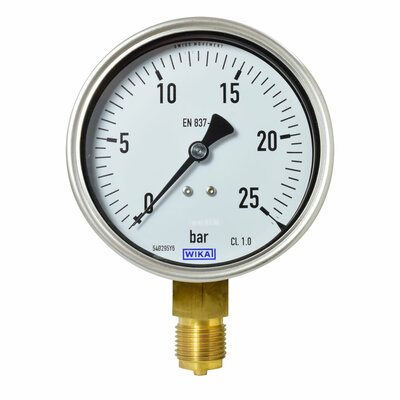 Manometer Ø 100 mm, 0...25bar